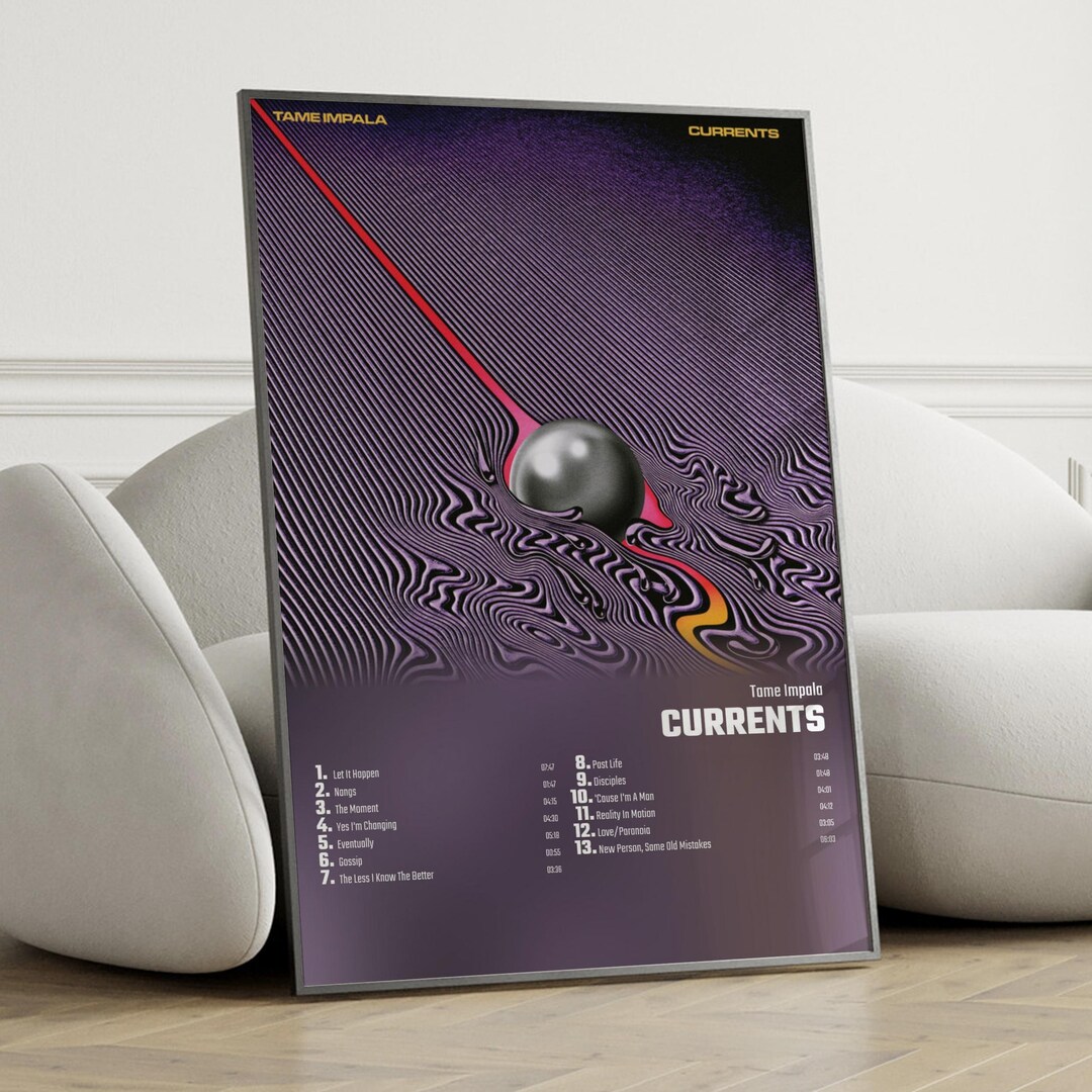 Tame Impala Currents Album Cover Poster Wall Art, Tame Impala, Currents ...
