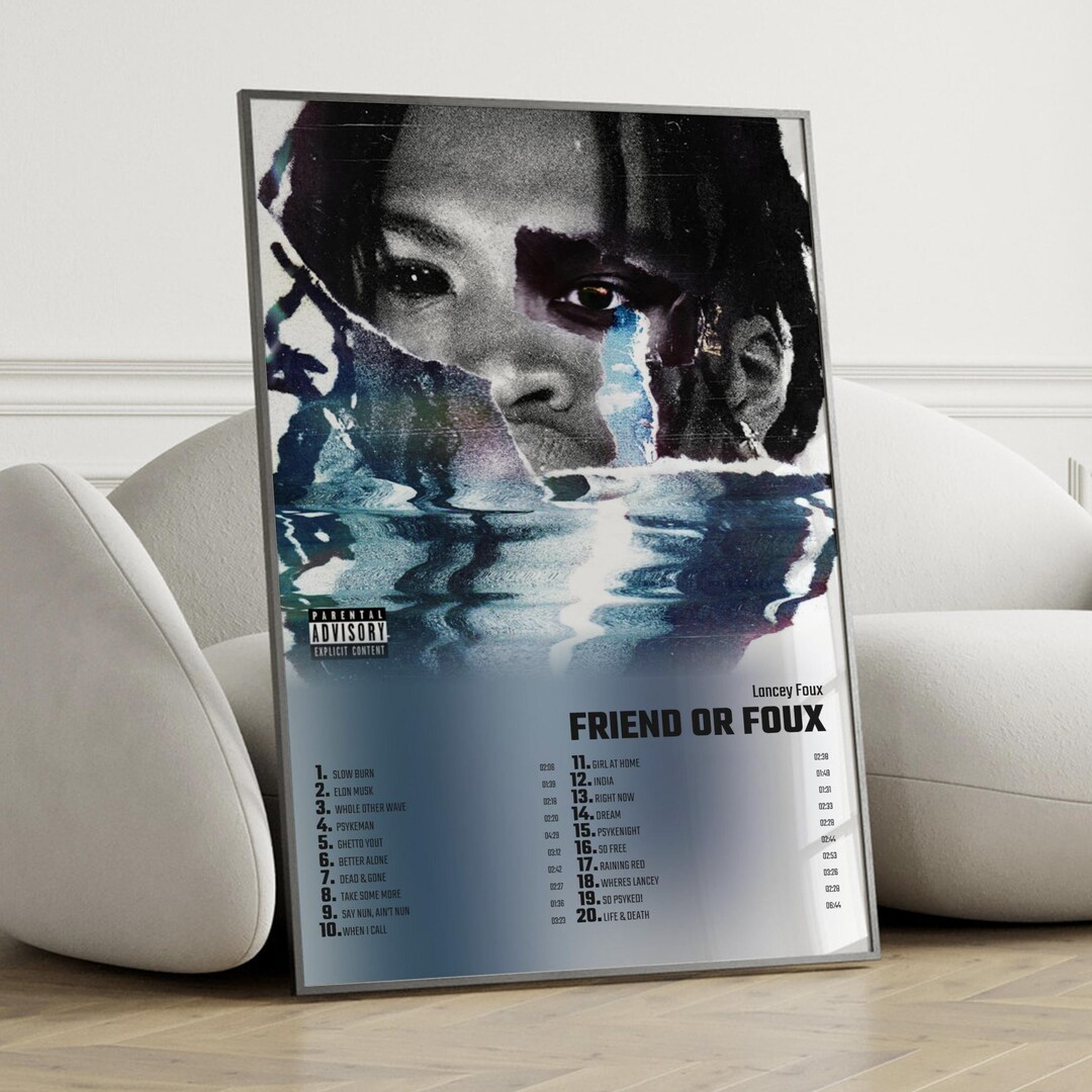 Lancey Foux Friend or Foux Album Cover Poster Wall Art, Lancey Foux ...