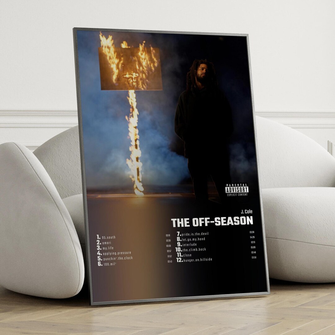 J Cole the Off-season Album Cover Poster, Wall Art, J Cole, the ...