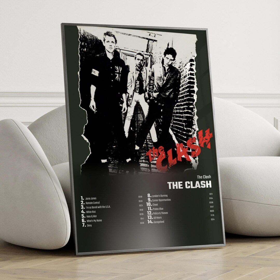 The Clash the Clash Remastered Album Cover Poster, Wall Art, the Clash, the Clash Remastered - Etsy