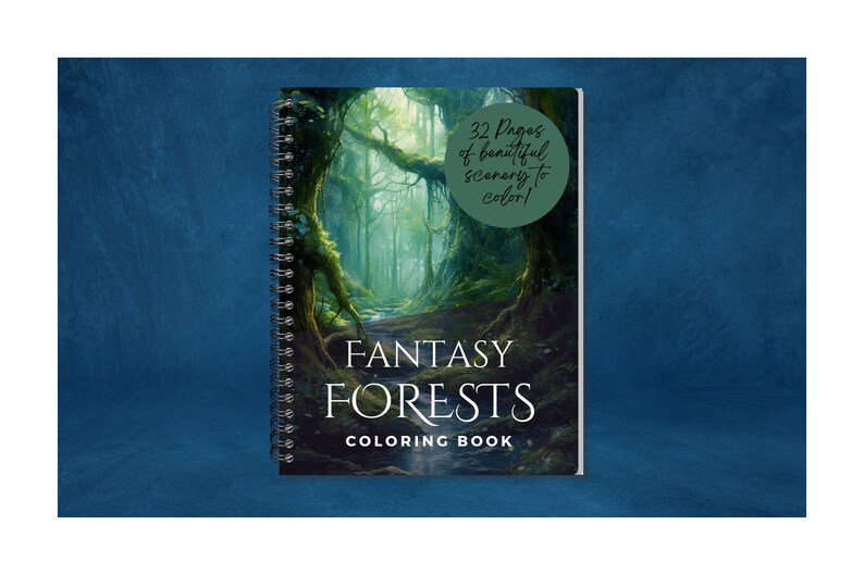 Printable Fantasy Forests Coloring Pages - Etsy