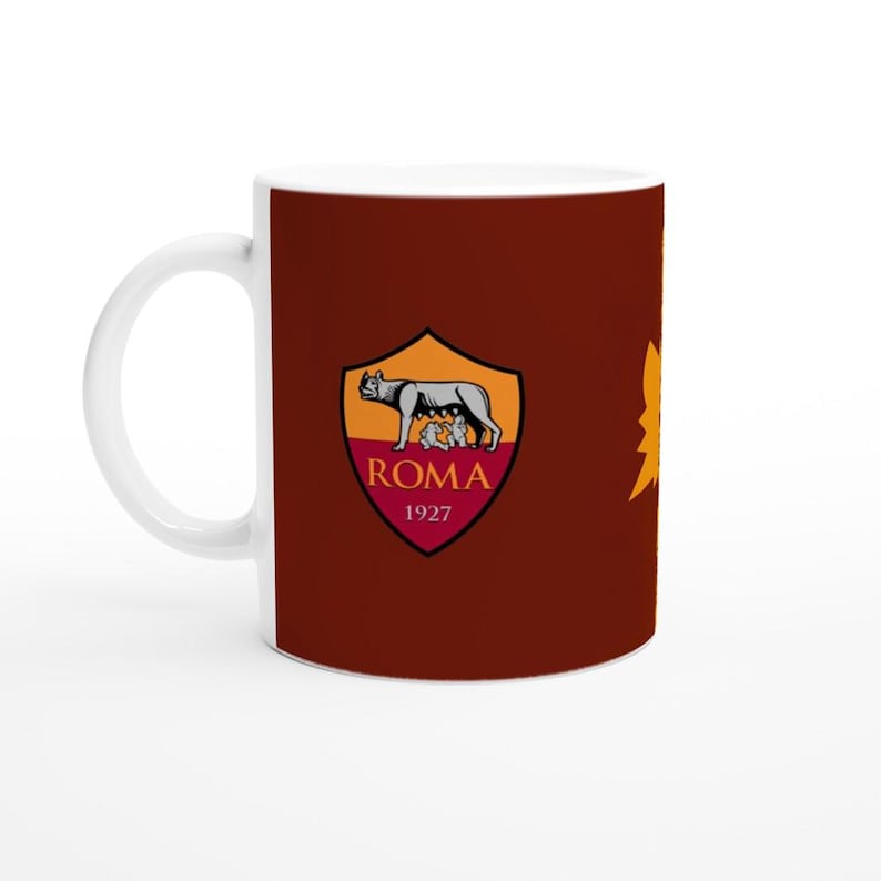 Tazza Ceramica AS ROMA 11 Once Perfetta per Gli Sfidanti Del Caffè - Etsy