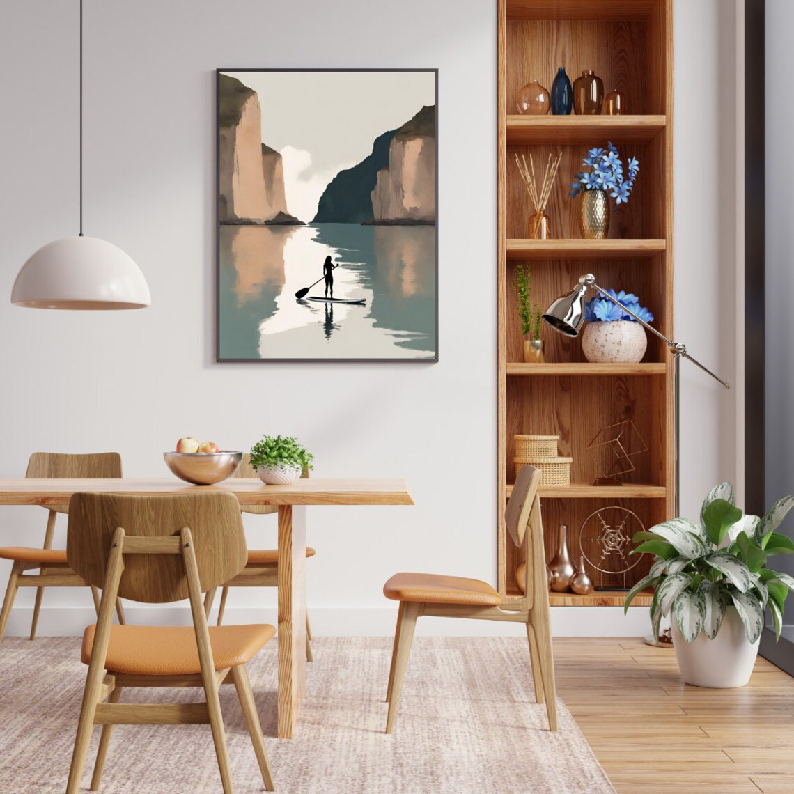 Stand up Paddle Print Paddle Boarding Poster SUP Poster Into the Water ...