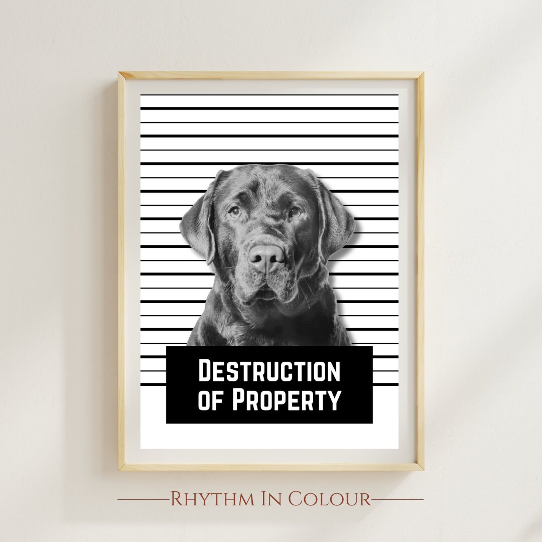 Personalised Dog Print Custom Dog Poster Personalized Dog Photo Funny ...