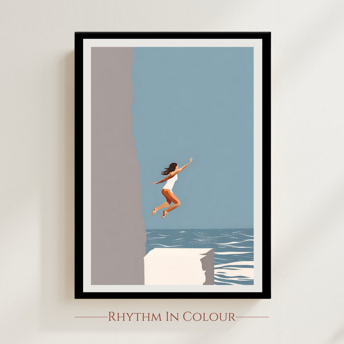 Wild Swimming Print Wild Swim Art Wild Swimming Gift Love Swimming ...