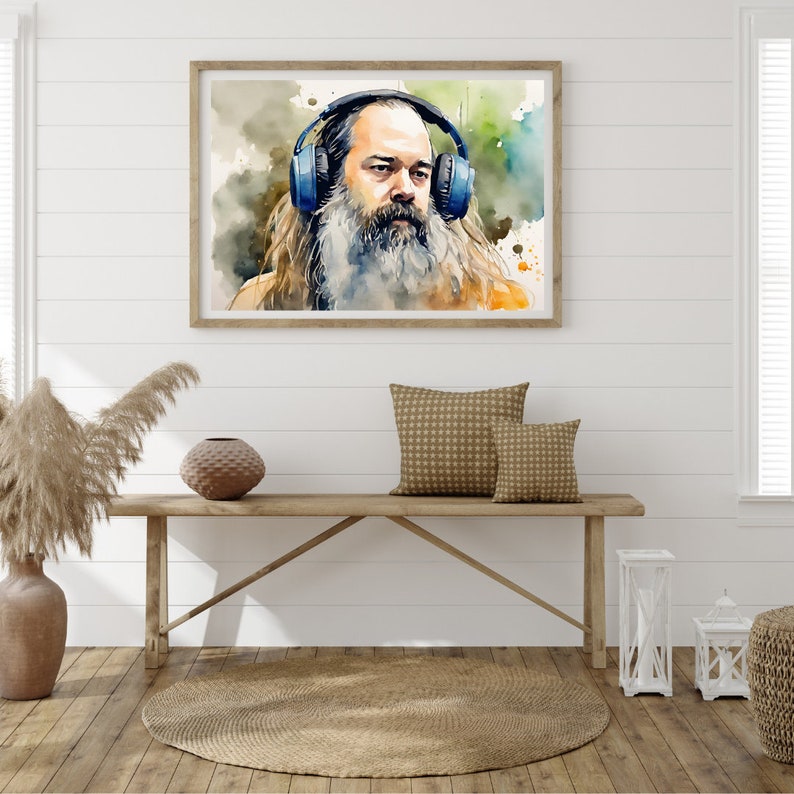 Rick Rubin Portrait Rick Rubin Fan Art Creativity Poster Creative Print ...