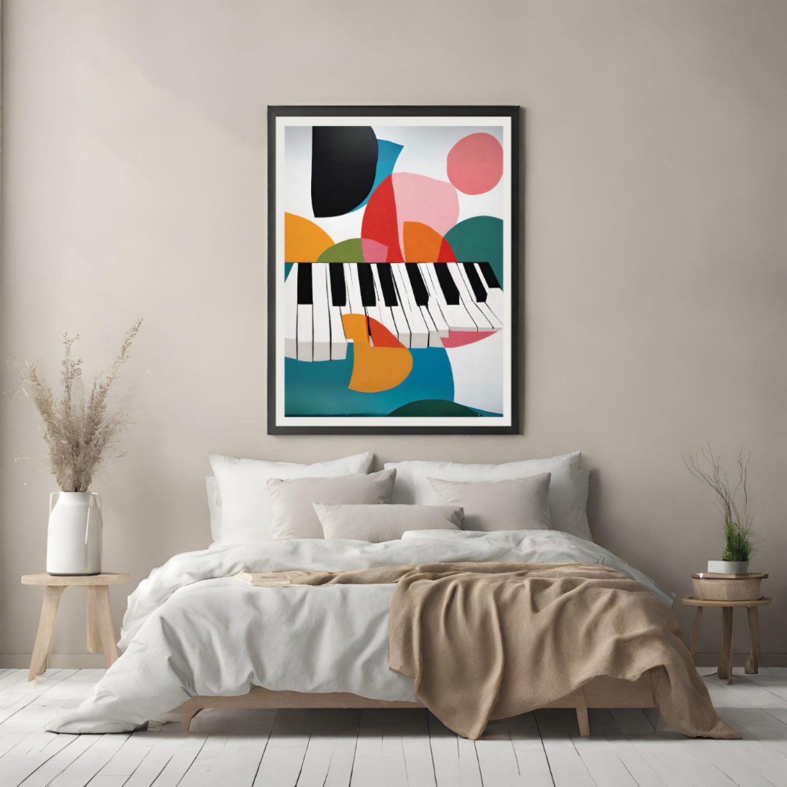 Piano Print Music Poster Gift for Musician Abstract Music Poster ...
