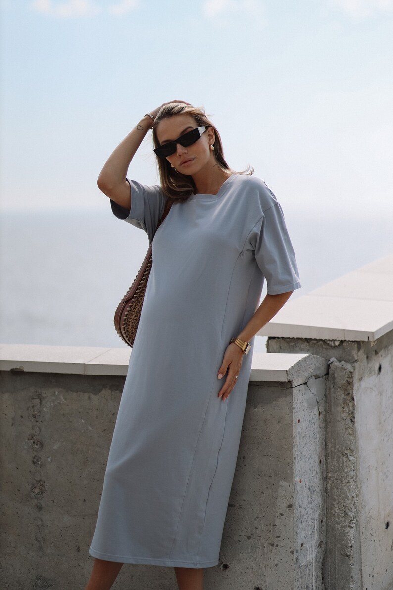 Breastfeeding New Mom Clothes, Nursing Cotton Dress, Mama Apparel ...