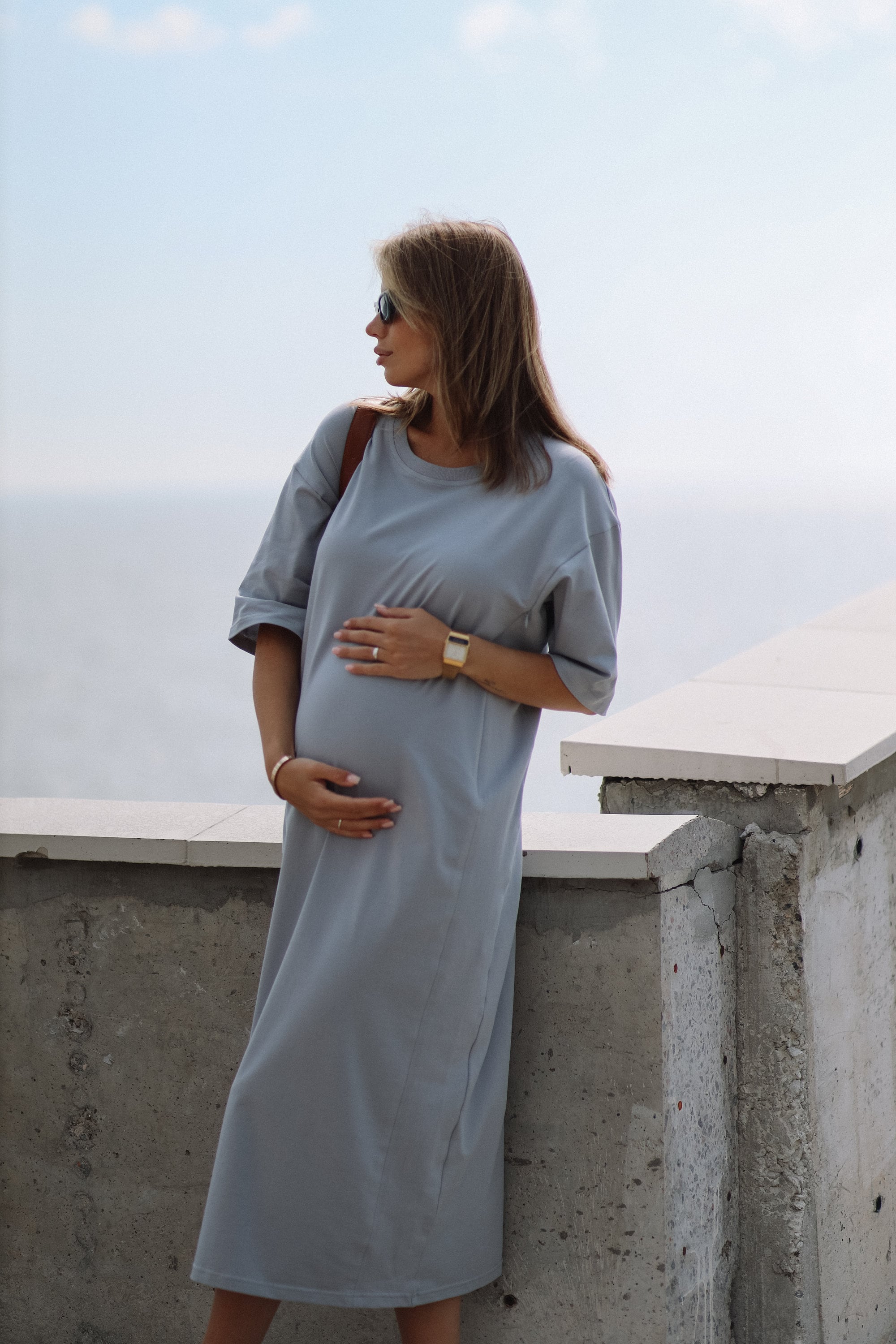 Breastfeeding New Mom Clothes, Nursing Cotton Dress, Mama Apparel ...