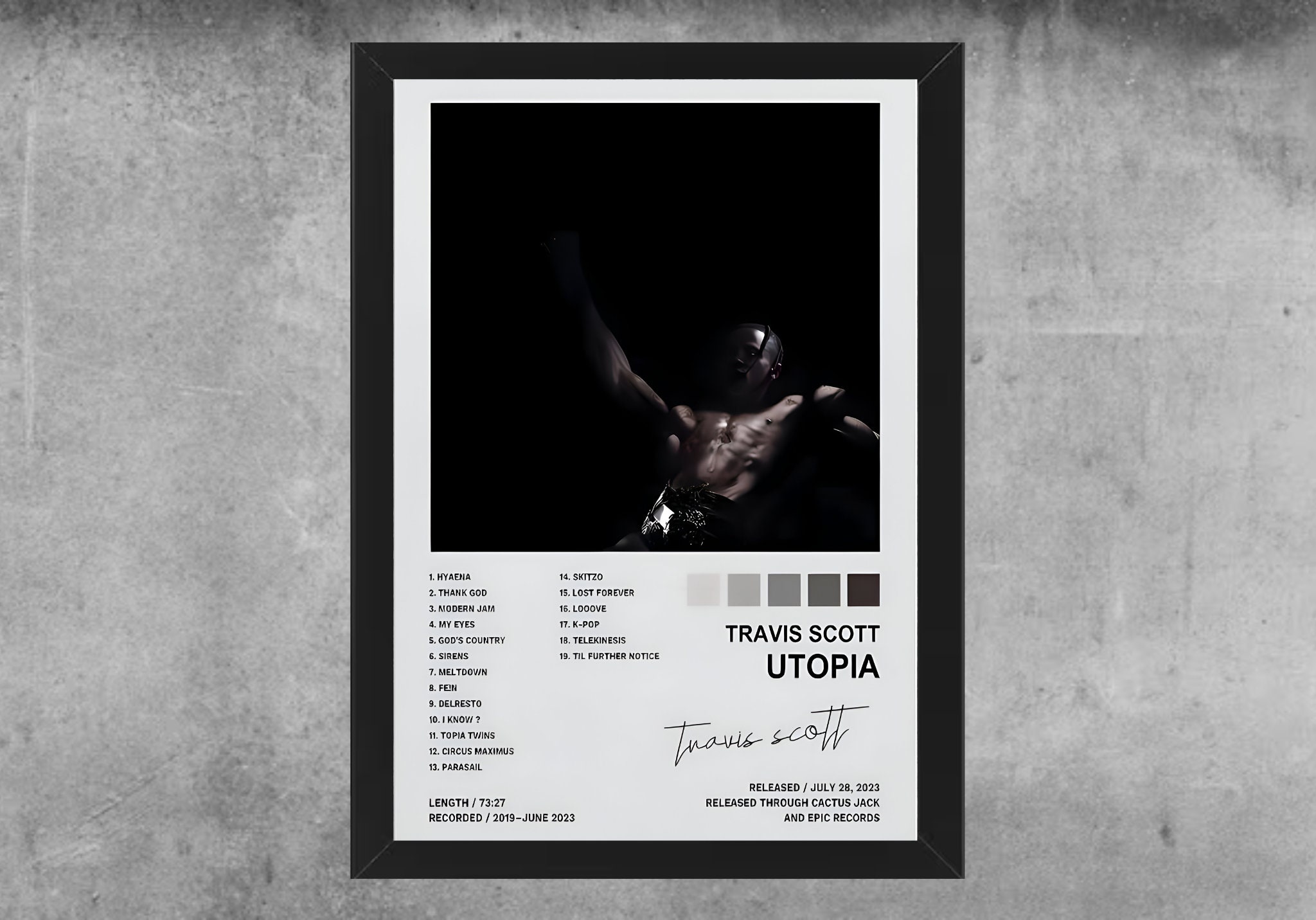 Travis Scott Utopia Album Cover Poster - Etsy