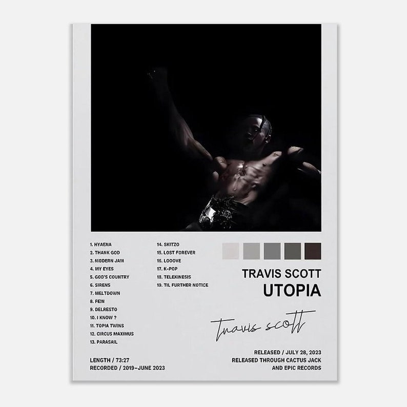 Travis Scott Utopia Album Cover Poster - Etsy Australia