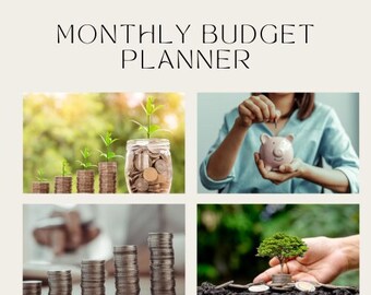 Monthly Budget Planner - Etsy