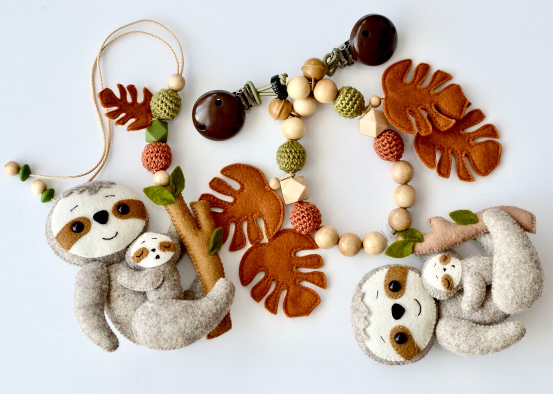 Stroller Chain Sloth Maxi Cosi Pendant Sloth - Etsy