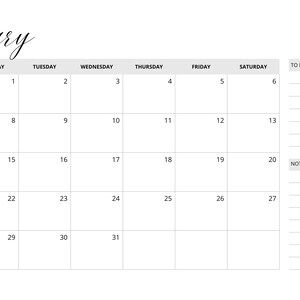 White Basic Printable Calendar 2024 Monthly Planner 2024 Canva ...