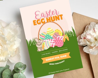 Bunny Easter Brunch Invite, Easter Brunch Invite, Easter Invitation ...