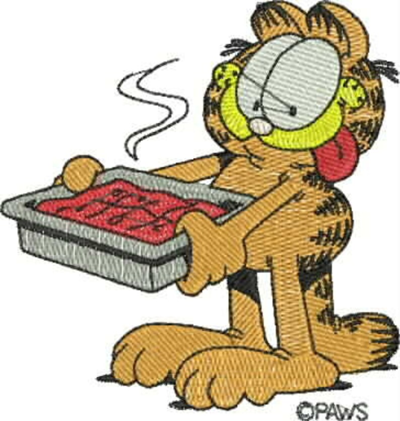 Garfield Embroidery Designs / 15 Machine Embroidery Files / Embroidery ...