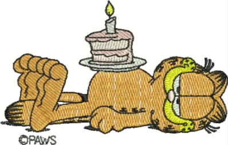 Garfield Embroidery Designs / 15 Machine Embroidery Files / Embroidery ...