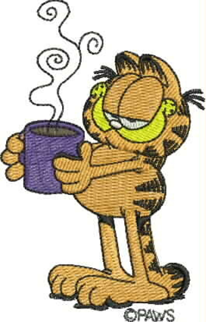 Garfield Embroidery Designs / 15 Machine Embroidery Files / Embroidery ...