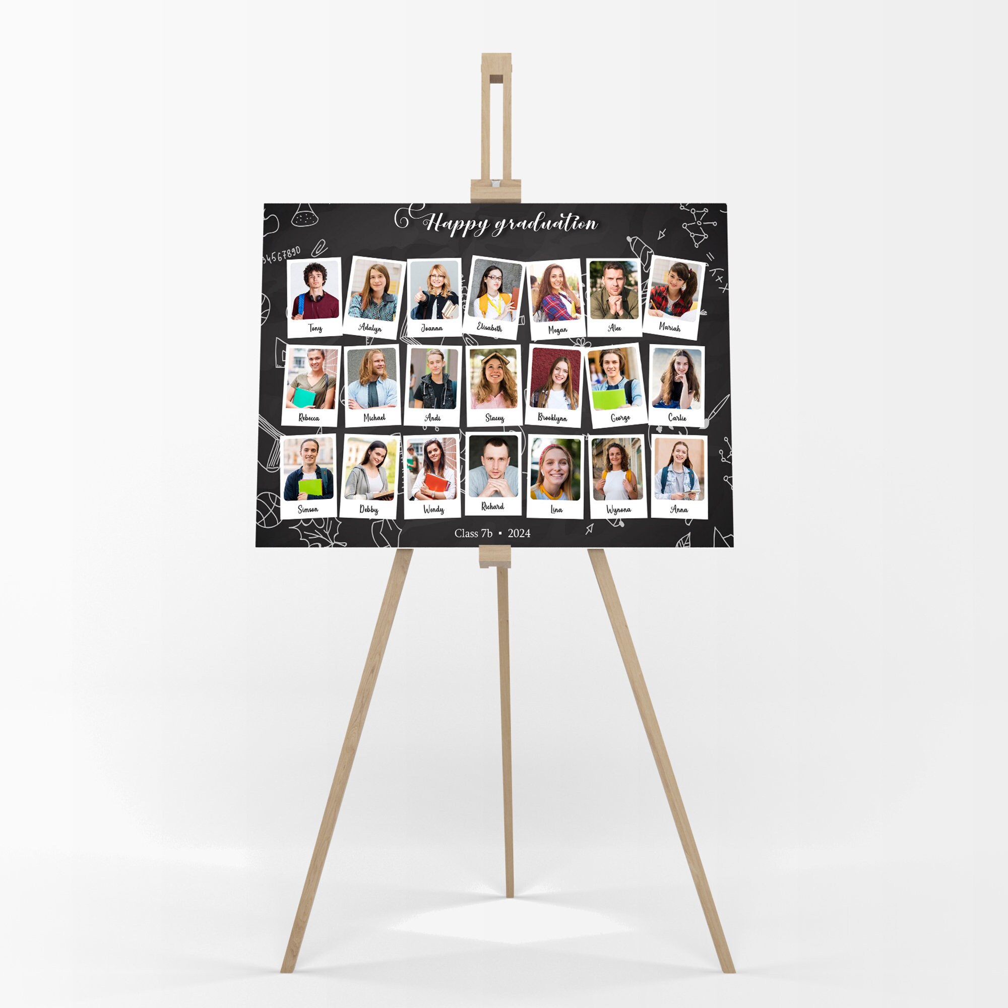 Graduation Photo Collage,class of 2024, Personalized Gift for ...