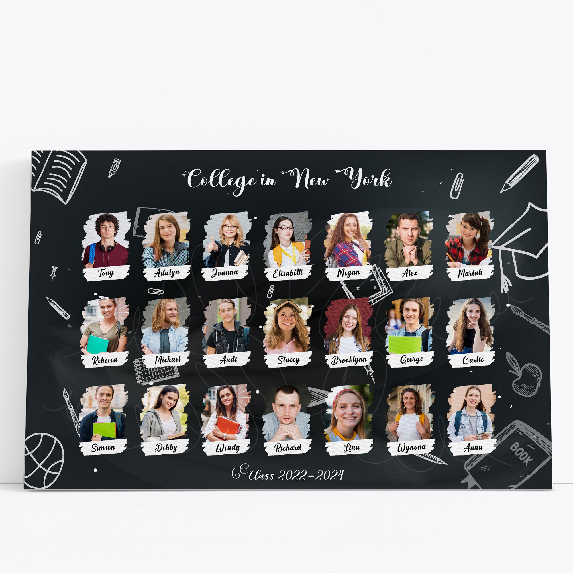 Graduation Photo Collage,class of 2024, Personalized Gift for ...