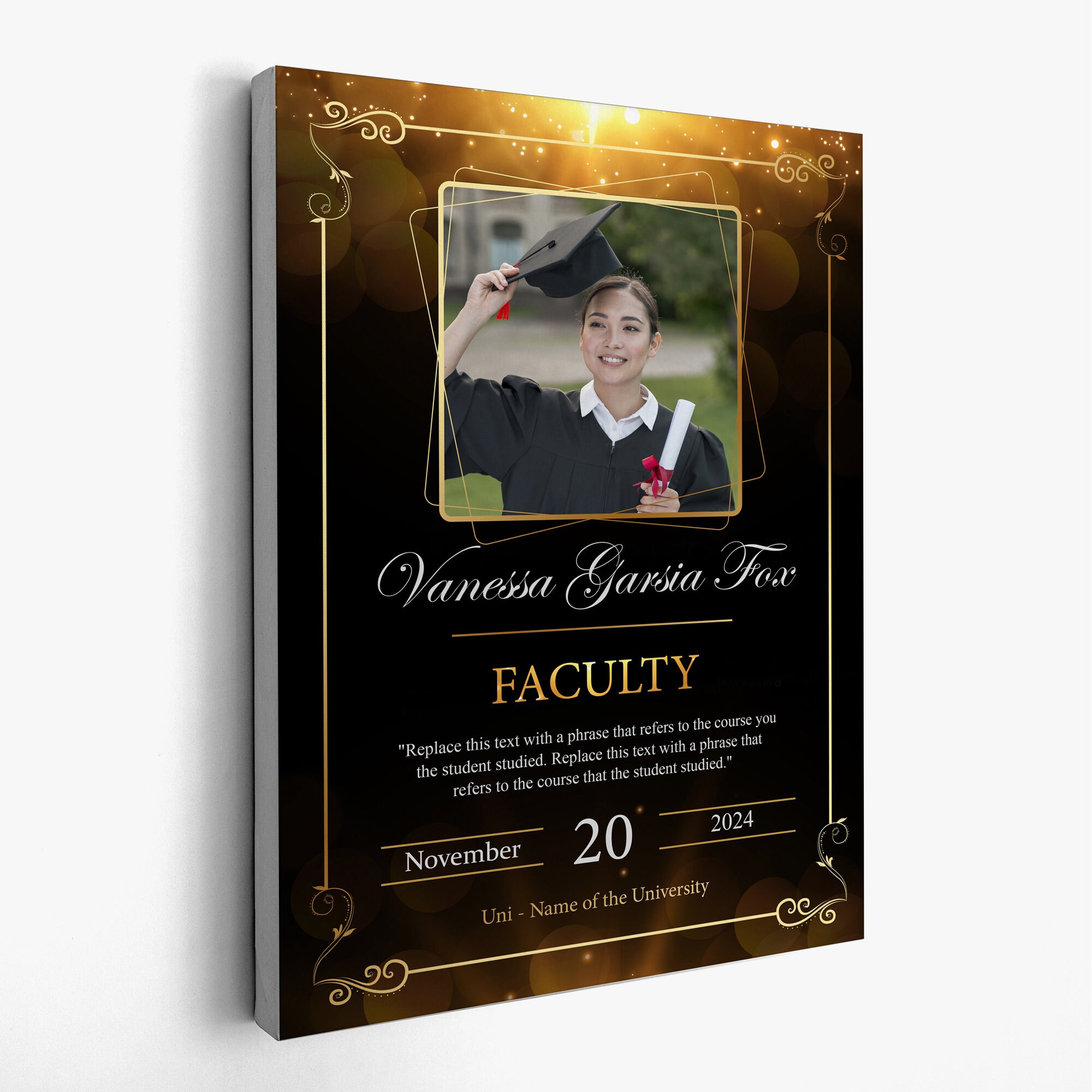 Graduation Poster Custom Photo Collage, Personalized Grad Gift, Ready ...