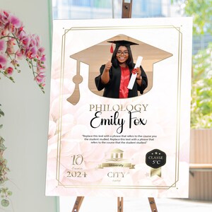Graduation Poster Custom Photo Collage, Personalized Grad Gift, Ready ...