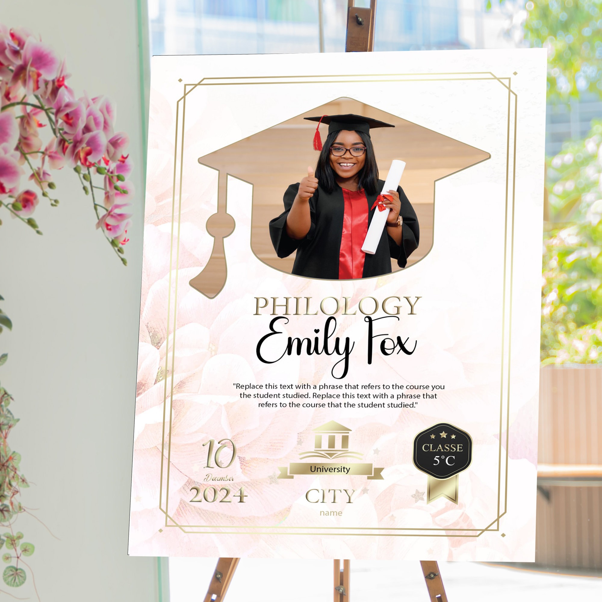 Graduation Poster Custom Photo Collage, Personalized Grad Gift, Ready ...