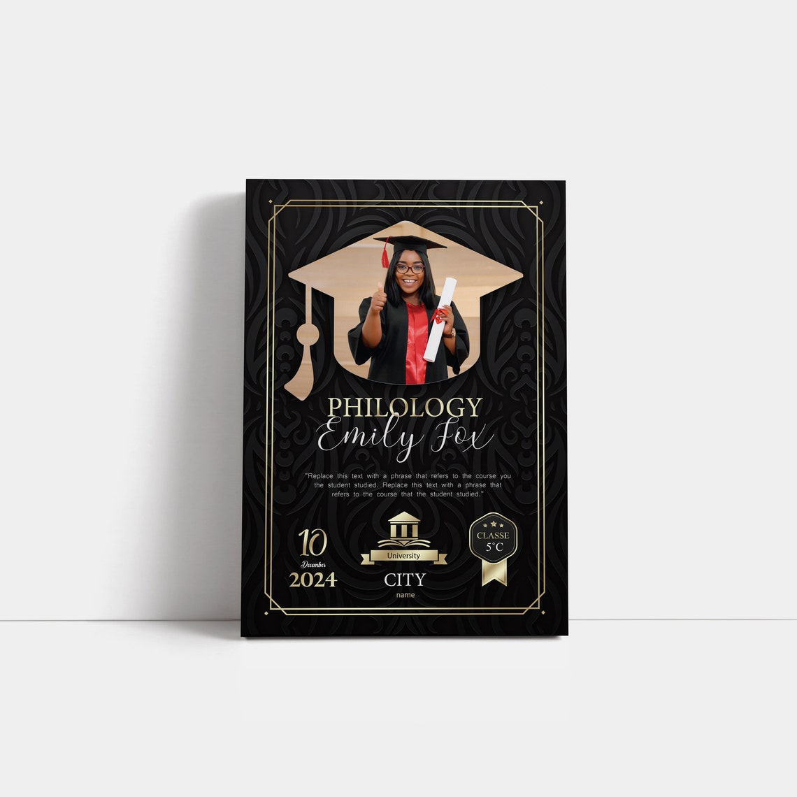 Graduation Poster Custom Photo Collage, Personalized Grad Gift, Ready ...