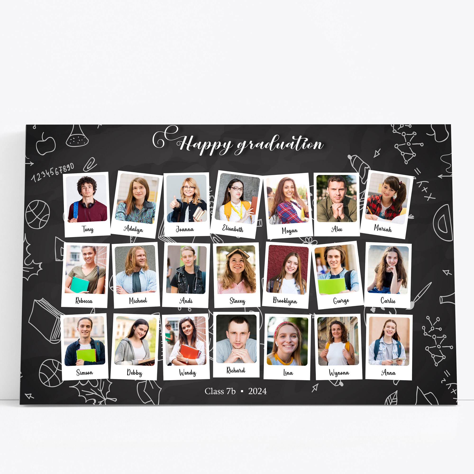Graduation Photo Collage,class of 2024, Personalized Gift for ...