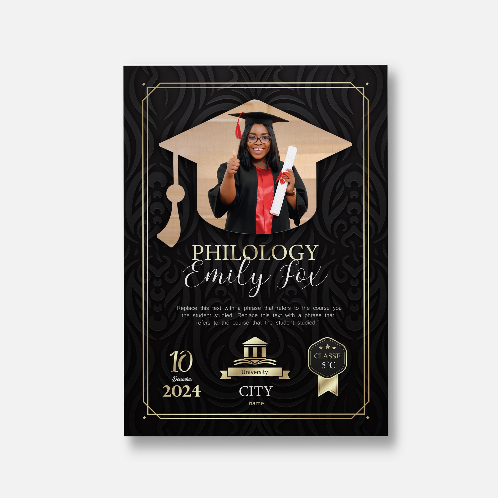 Graduation Poster Custom Photo Collage, Personalized Grad Gift, Ready ...