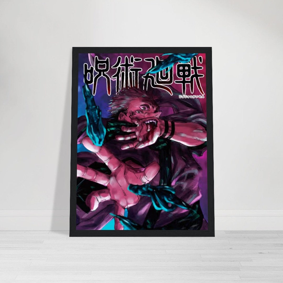 Sukuna Posing, Premium Matte Paper Wooden Framed Poster - Etsy