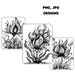Flame Flower Zentangle Patterns, Tutorials & Worksheets (digital ...
