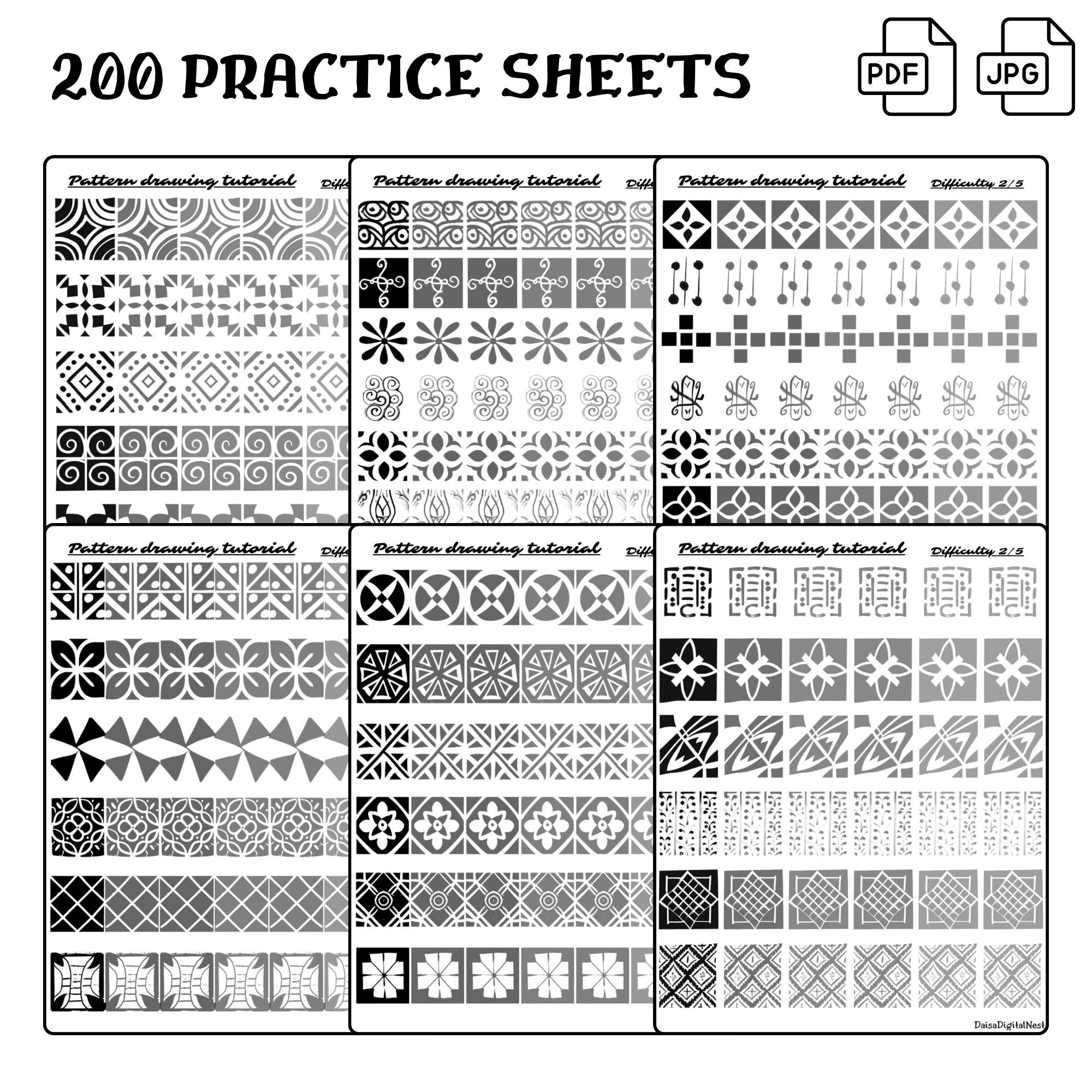 Beginner Mandala Tracing and DIY With Zentangle Art Pattern, Tangle ...