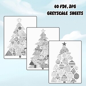 Christmas With Zentangle Patterns: Tree Inspired Art and Doodling ...
