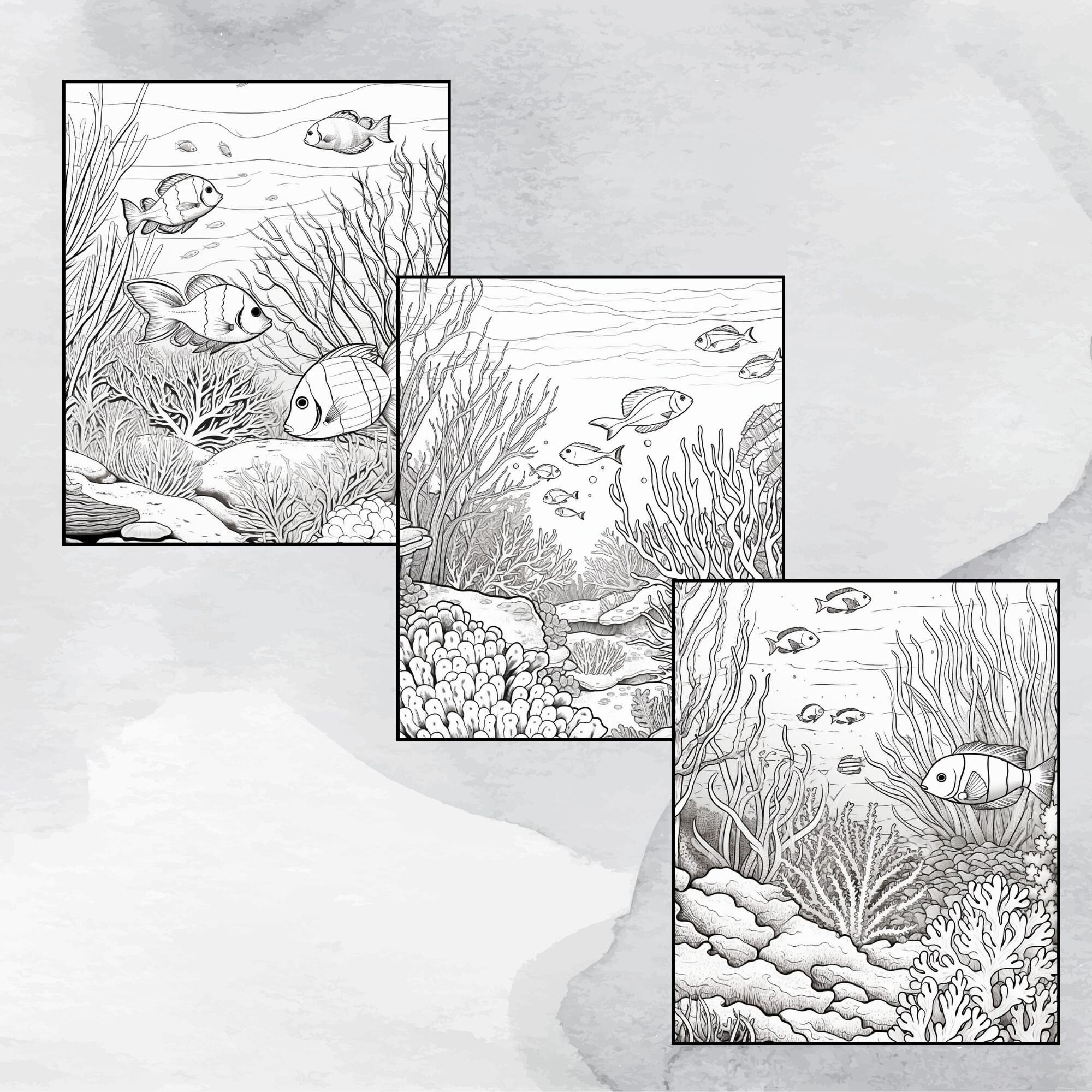 Enchanting Underwater World With Our Captivating Coloring Book Pages ...