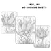 Flame Flower Zentangle Patterns, Tutorials & Worksheets (digital ...