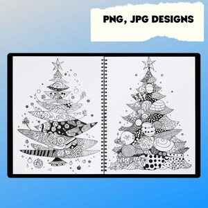 Christmas Tree Zentangle Patterns: Inspiring Doodles, Zendoodle Designs ...