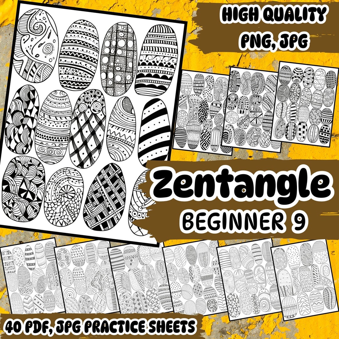 Basic Patterns, Zentangle Worksheets, 1000 Captivating Designs ...