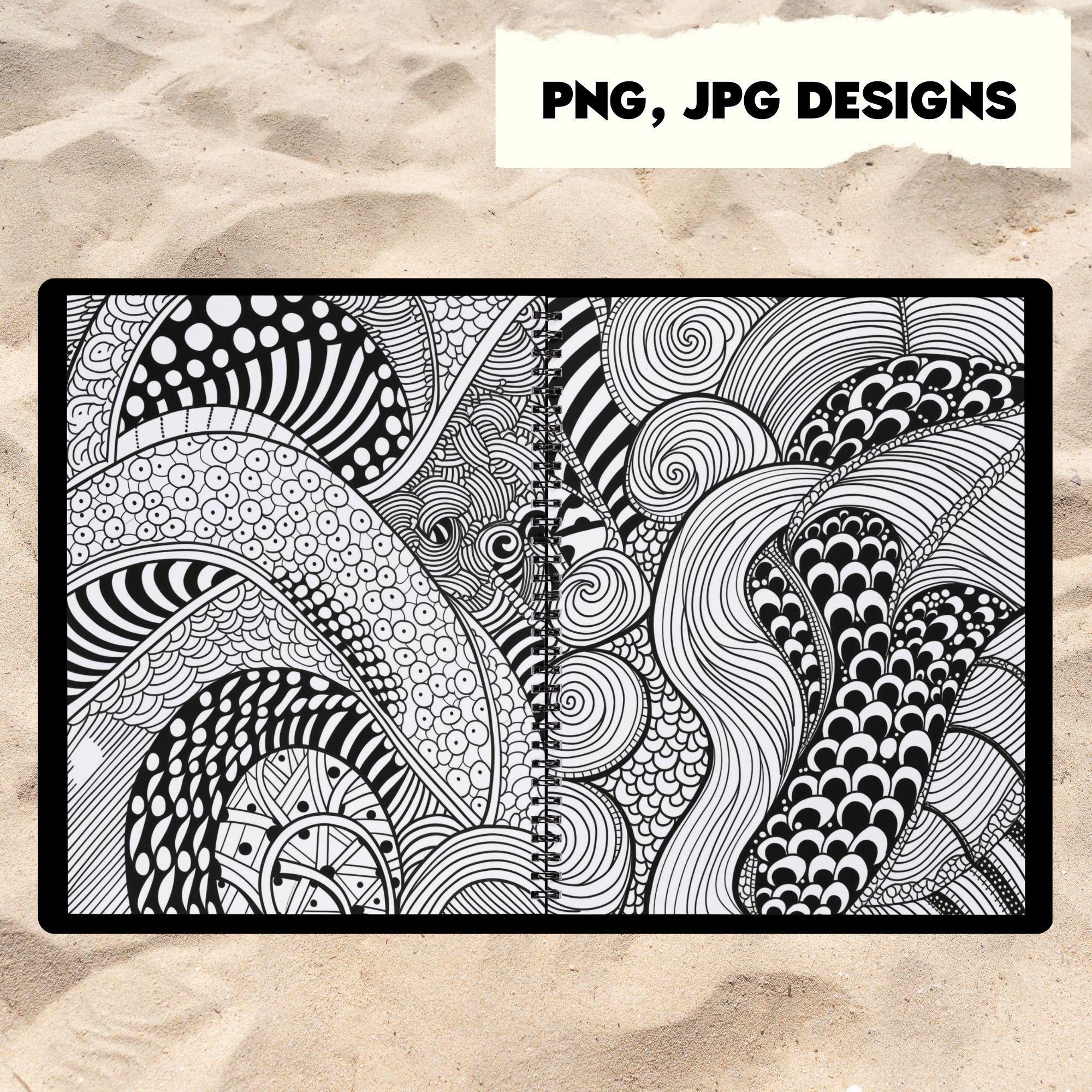 Beginner-friendly Zentangle Patterns, Easy Practice Sheets, Zendoodle ...