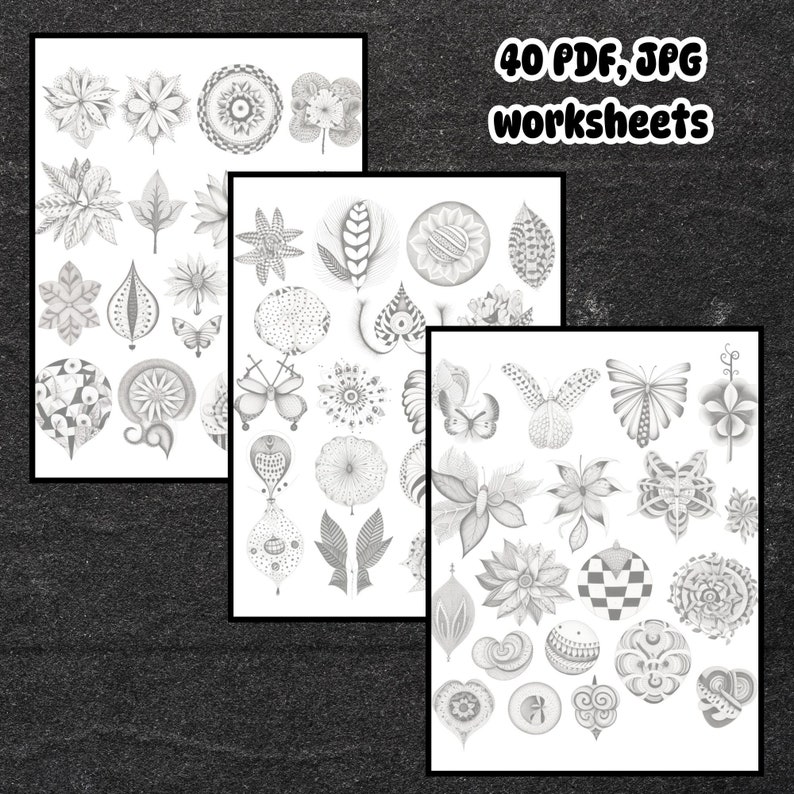 Zentangle Practice Sheets: Discover Unusual Ornaments and Master Medium ...