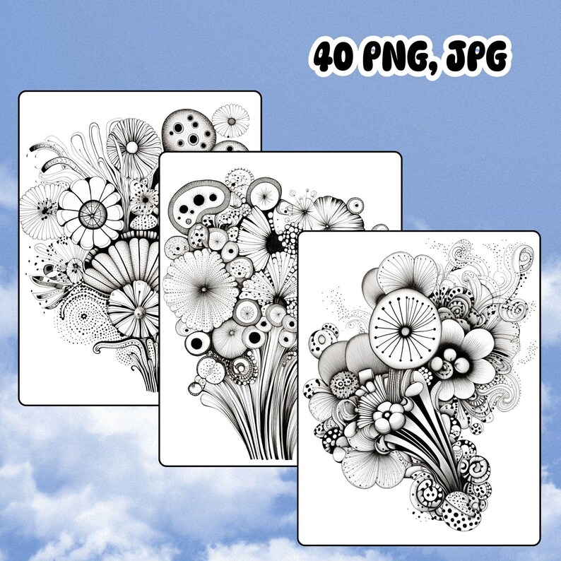 Zentangle With 1000+ Botanical Designs: Comprehensive Tutorials ...