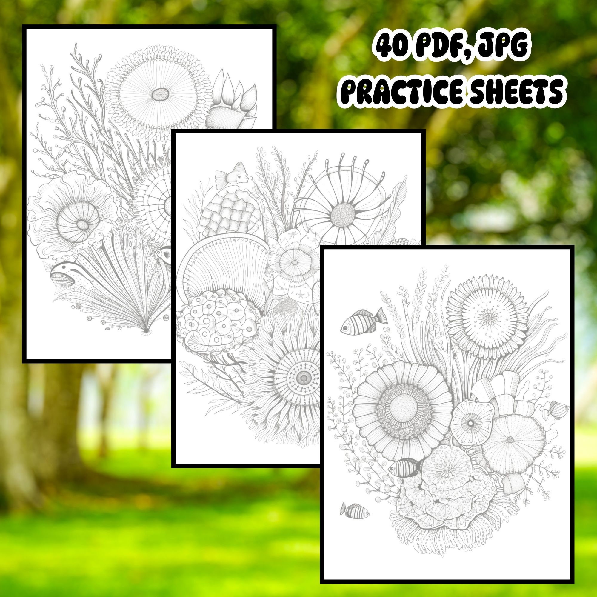 Zentangle Coloring Page, Doodle Art Work, Cute Things to Draw ...