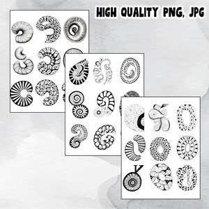 Zentangle With Printable PDF Worksheets, PNG and JPG Formats - Step by ...