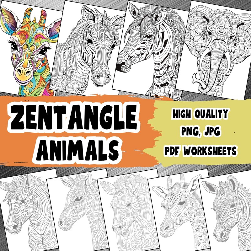 Zentangle Animal - Etsy