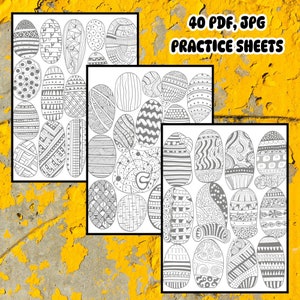 Basic Patterns, Zentangle Worksheets, 1000 Captivating Designs ...