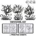 Flame Flower Zentangle Patterns, Tutorials & Worksheets (digital ...