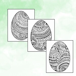 Egg Mandala Coloring Pages | 30 Printable Intricate Designs | Easter ...