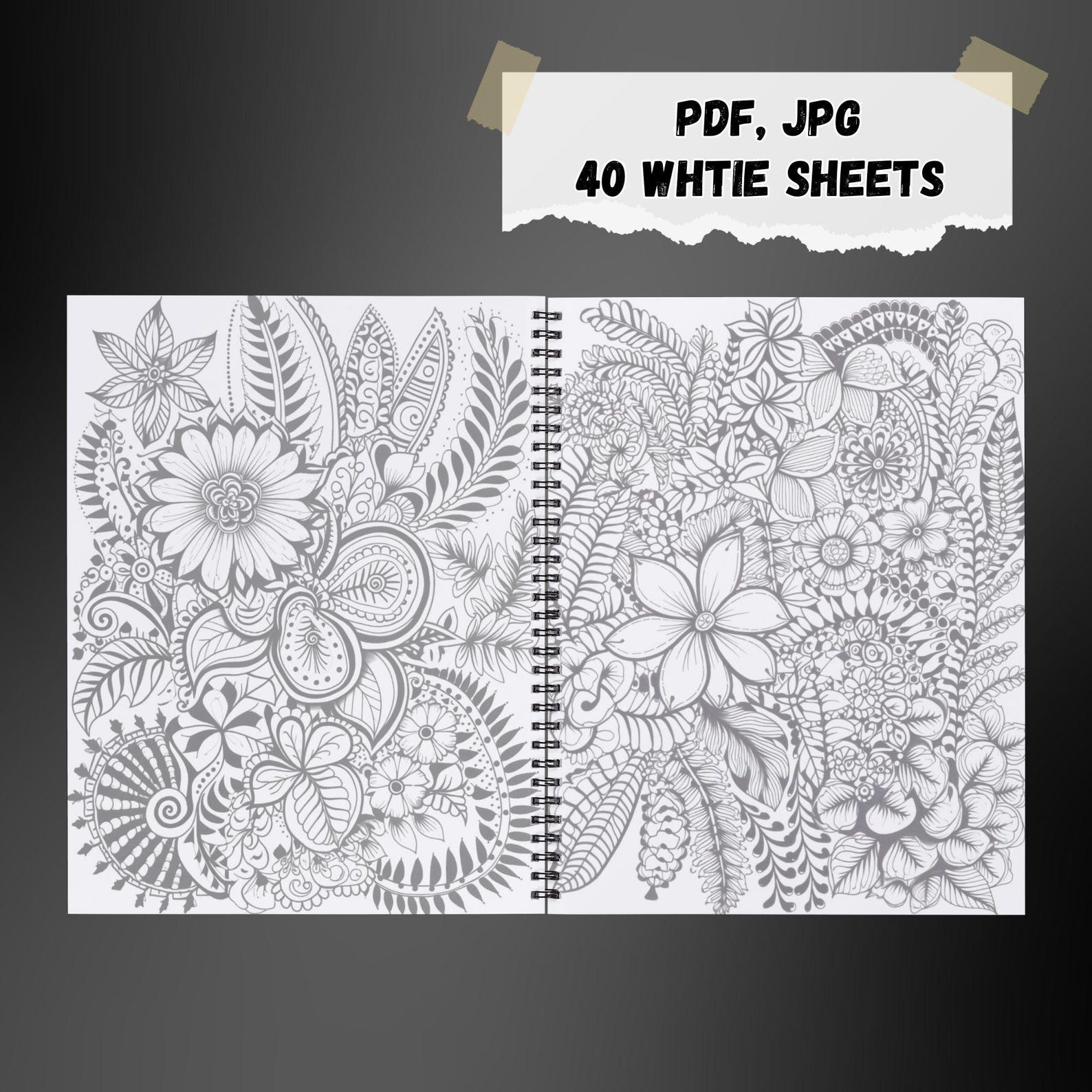 Botanical Zentangle Pattern Tutorials, Floral Doodle Art (PDF) - Etsy