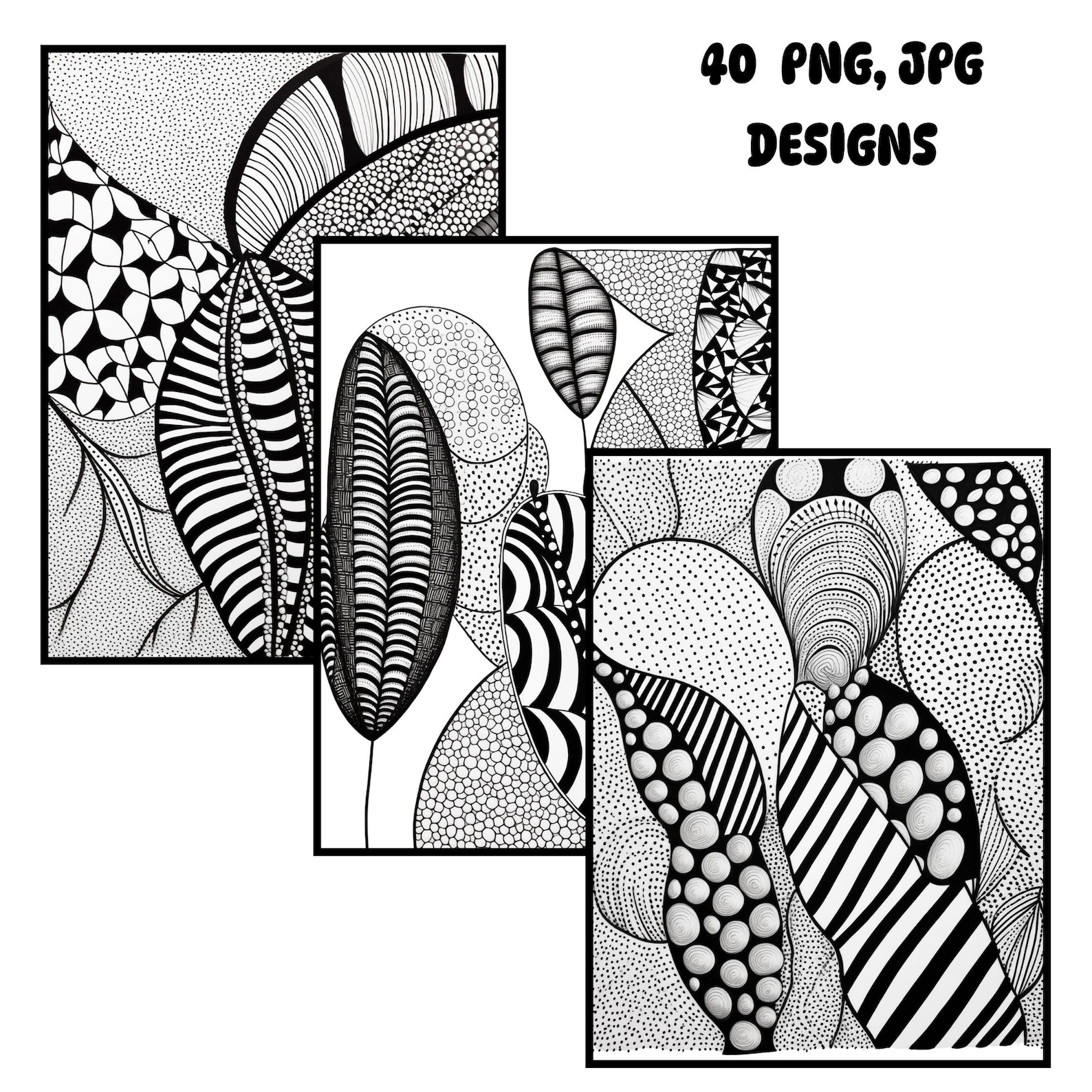Zentangle Tracing Practice Sheets, Beginner-friendly Doodle Training ...