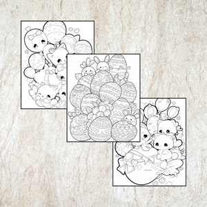 Kawaii Animal Doodle Coloring Pages | 40 Cute Critters to Color | Kid ...